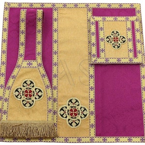 Roman Chasuble - Low Mass Set - All Liturgical Colors - Etsy