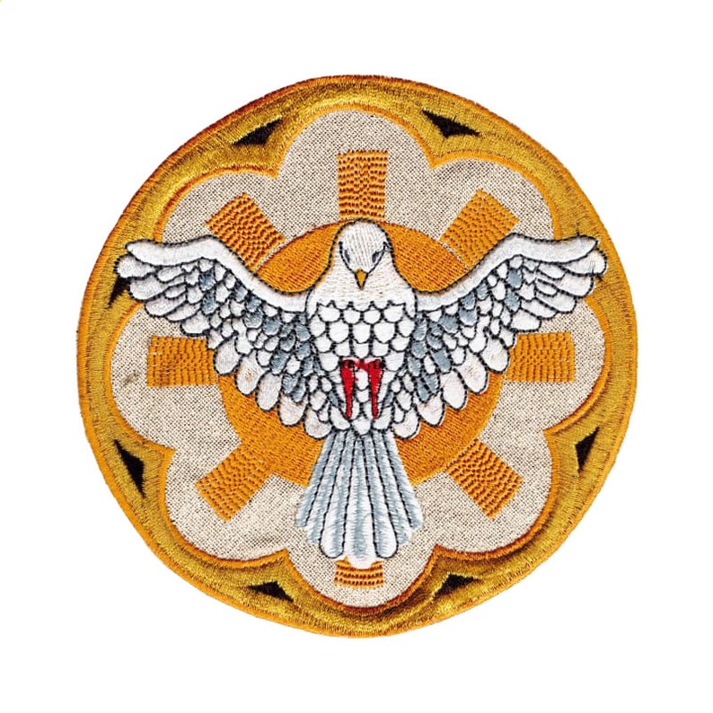 Embroidered Applique "holy Spirit" - Etsy