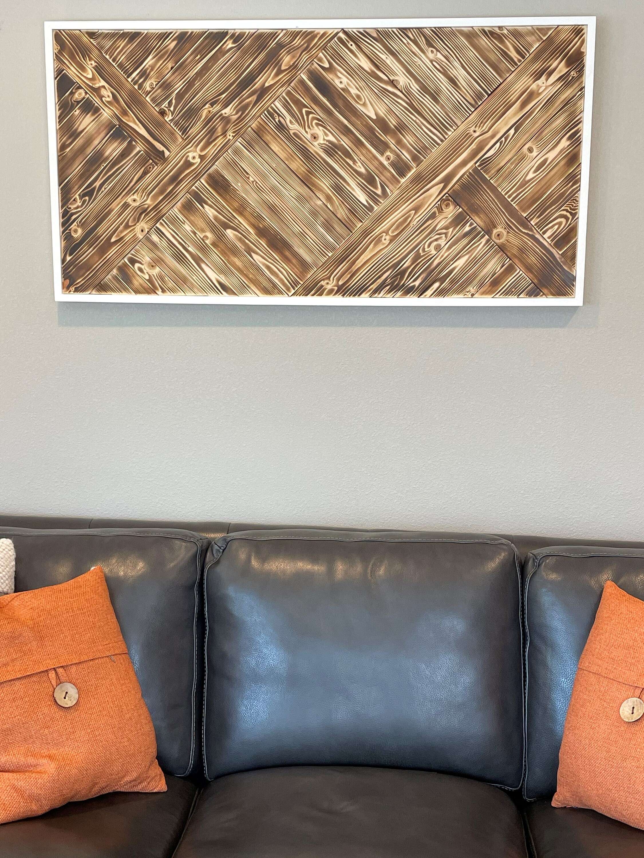 Geometric Wood Wall Hanging - Etsy