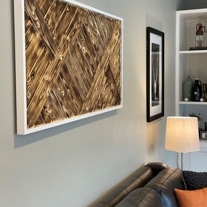 Geometric Wood Wall Hanging - Etsy