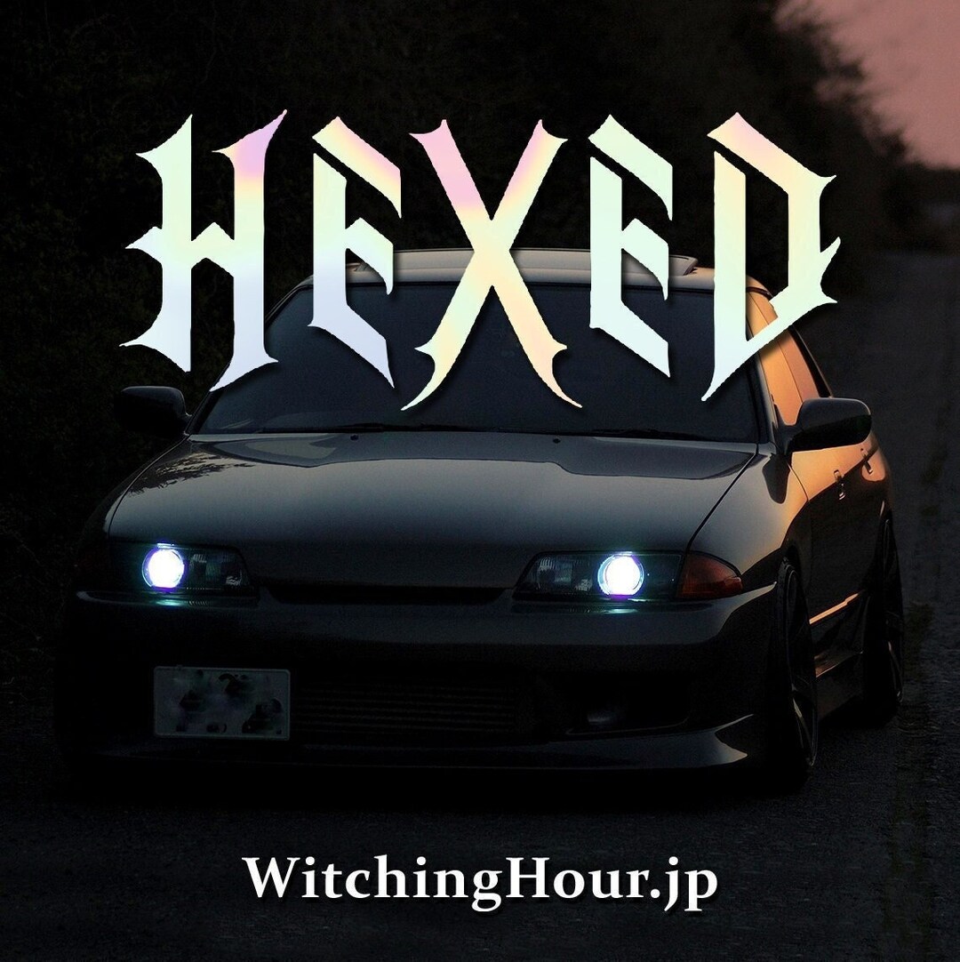 HEXED Neo Holographic Sticker Car Decal - JDM Windshield Banner ...