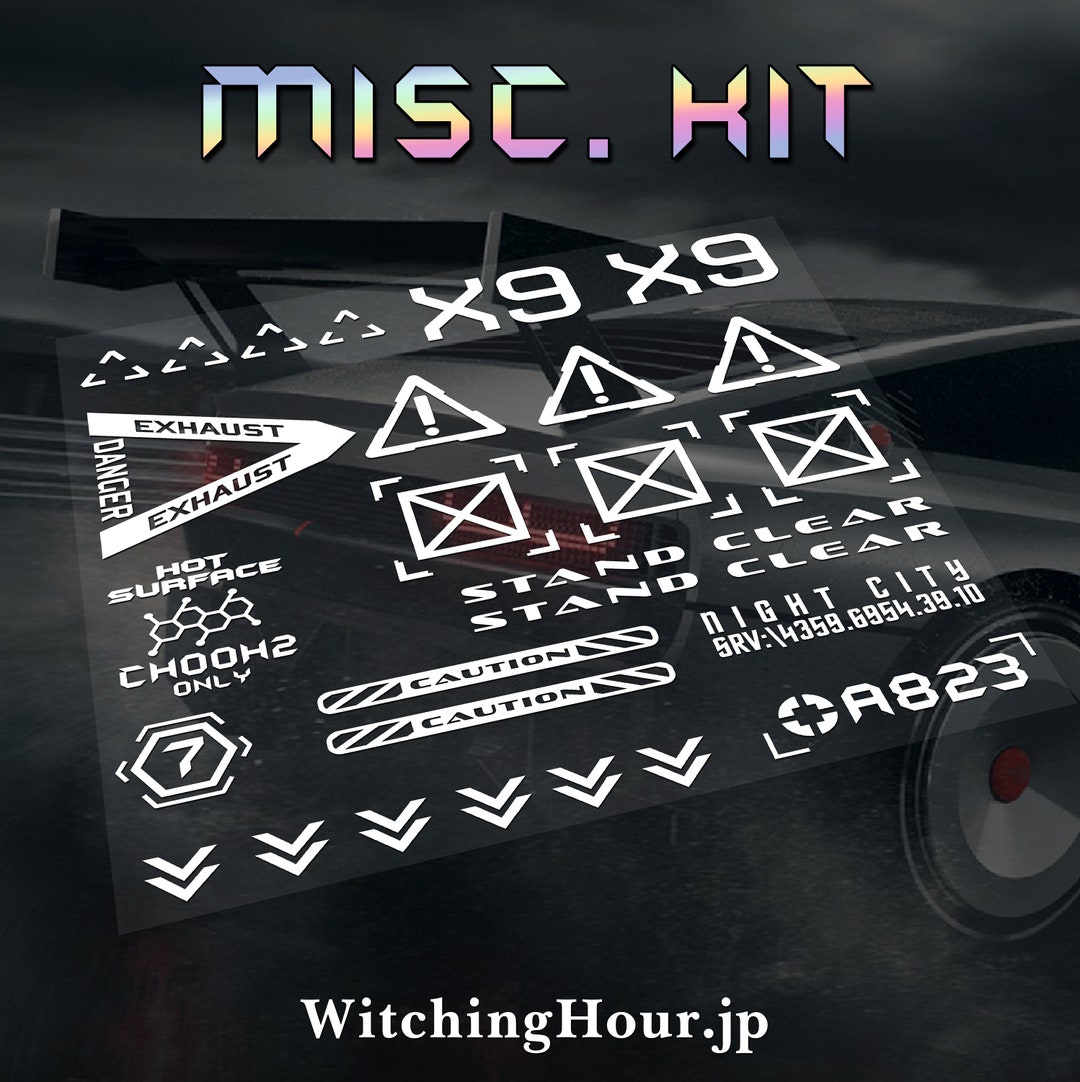 Cyberpunk Car MEGA KIT Universal Graphic Kit for Paint Glass Roof of ...