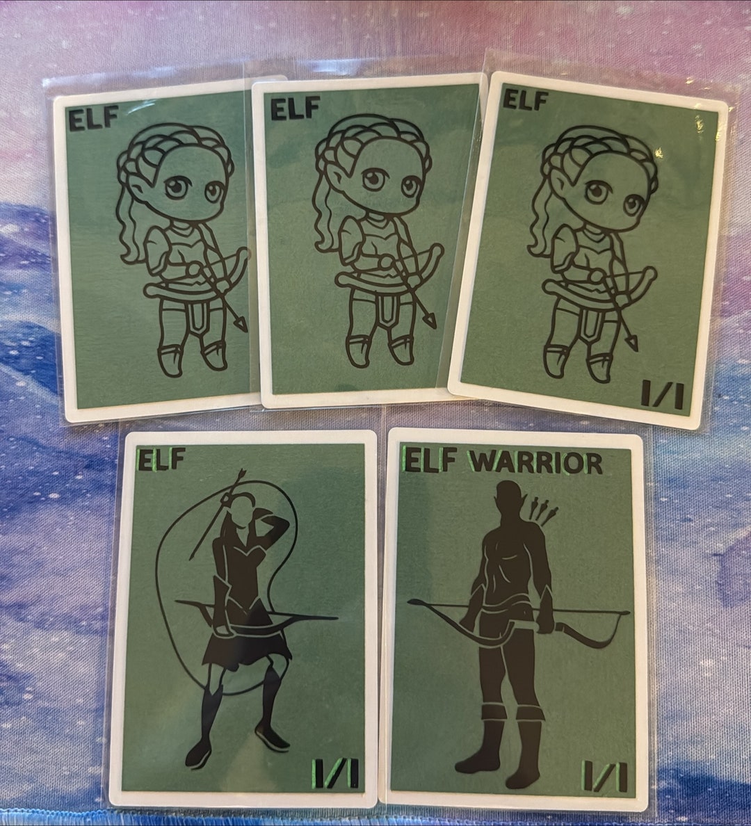 CLEARANCE Magic the Gathering Compatible Elf Tokens Cute Elves Elf ...