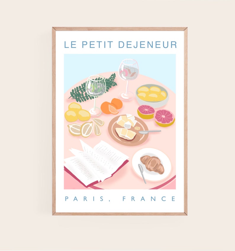 Digital Download of Petit Dejeuner French Breakfast - Etsy Australia