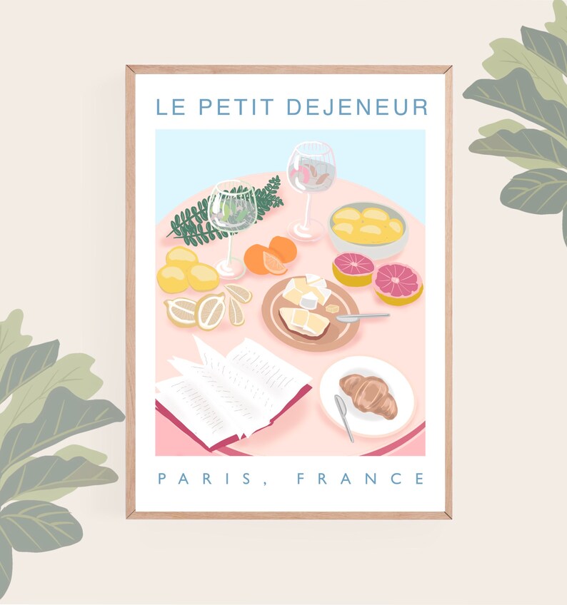 Digital Download of Petit Dejeuner, French Breakfast, Printable ...