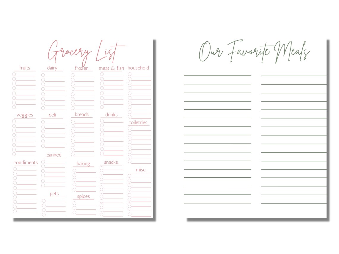Meal Planner Meal Planner Printable Meal Planner Digital Meal Planner meal-planner-meal-planner-printable-meal-planner-digital-meal-planner