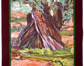 The Forest, Nature Quilt, Quilted Landscape, Art Quilt Wall Hanging ...