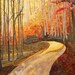 Forest Landscape Quilt, Nature Art Quilt Wall Hanging, 34.2x29.5 Inches ...