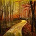 Forest Landscape Quilt, Nature Art Quilt Wall Hanging, 34.2x29.5 Inches ...