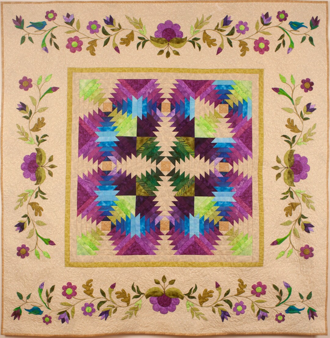Tapestry, Tapestry Quilt, Quilted Landscape, Art Quilt Wall Hanging ...