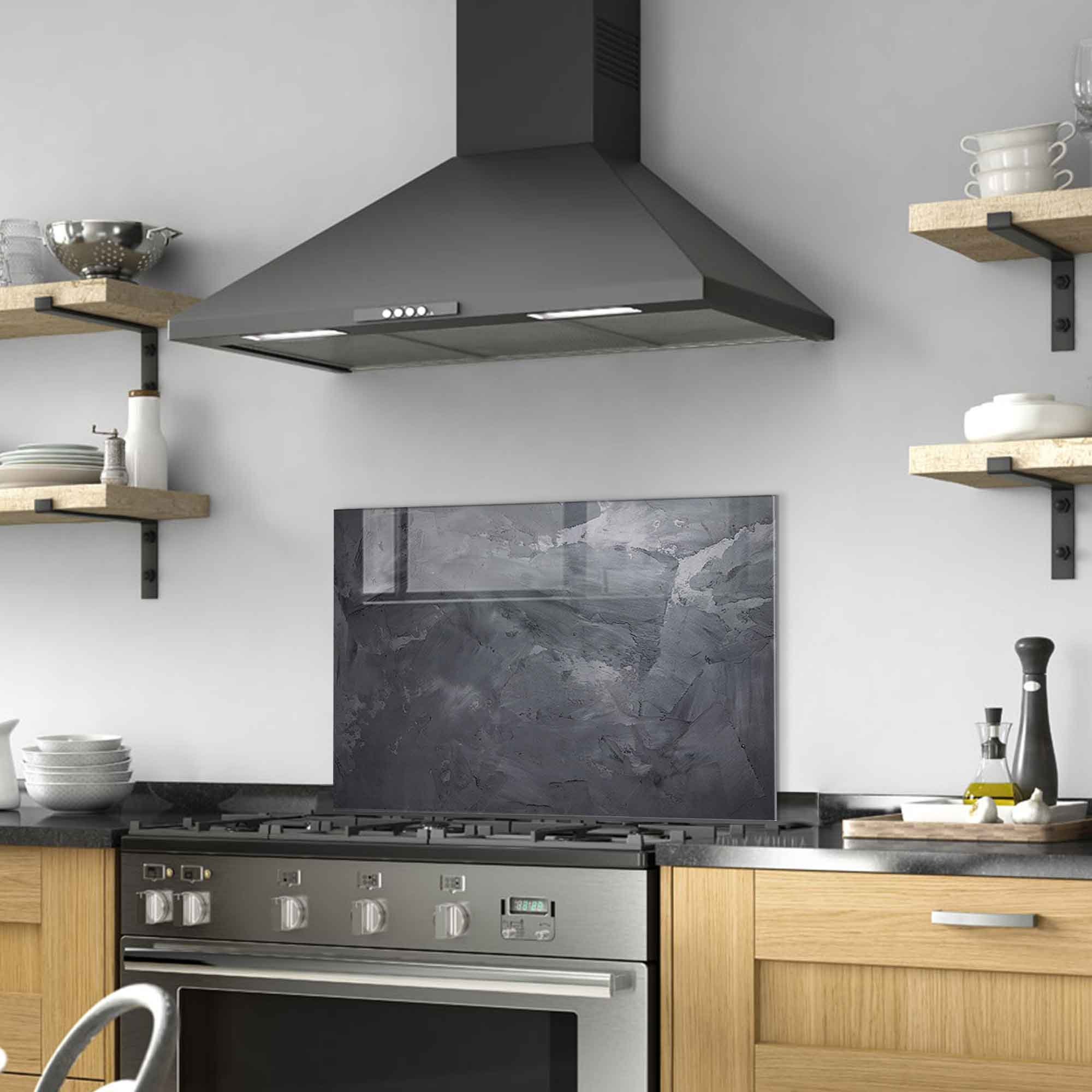 Tempered Glass Stove Backsplash Panel, Stove Back Cover, Kitchen Decor ...