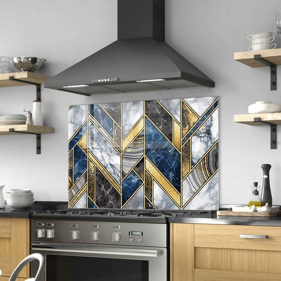 Tempered Glass Stove Backsplash Panel Stove Back Cover - Etsy