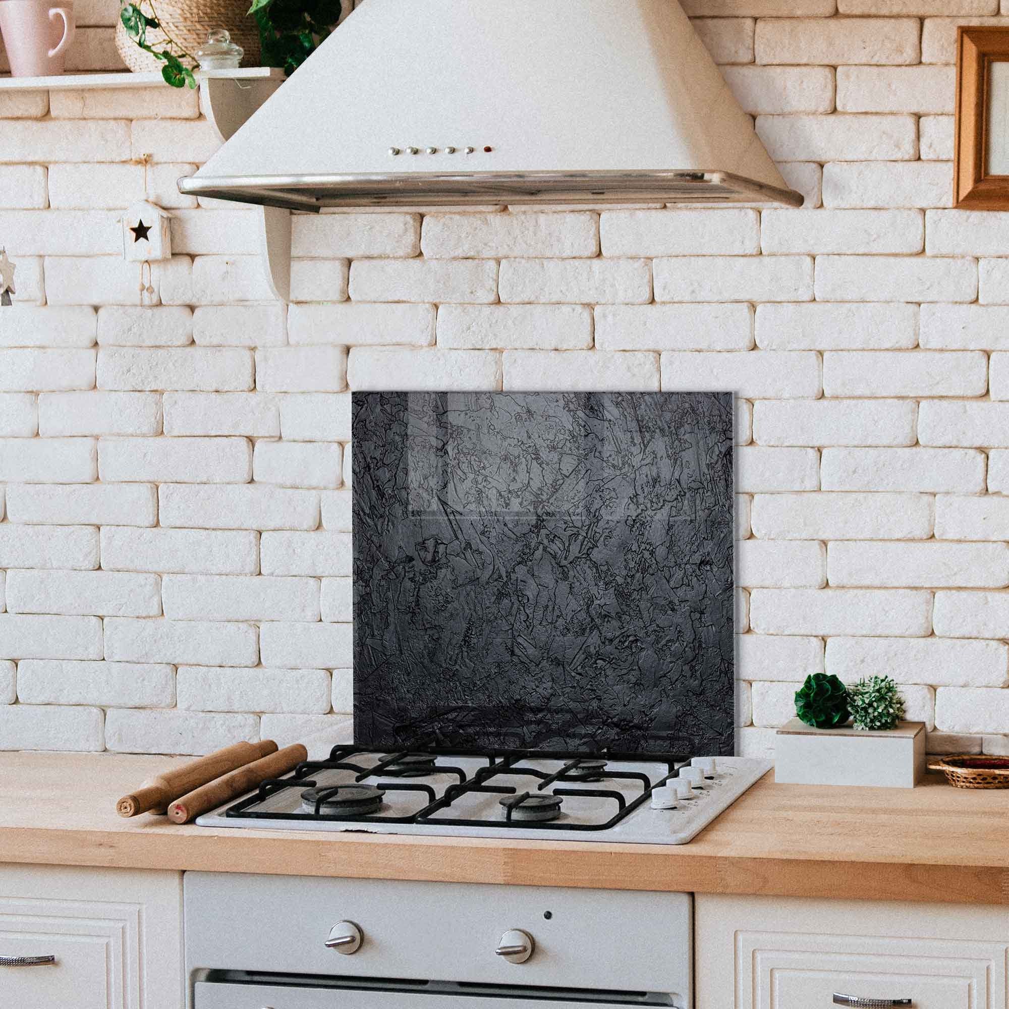 Tempered Glass Stove Backsplash Panel Stove Back Cover - Etsy