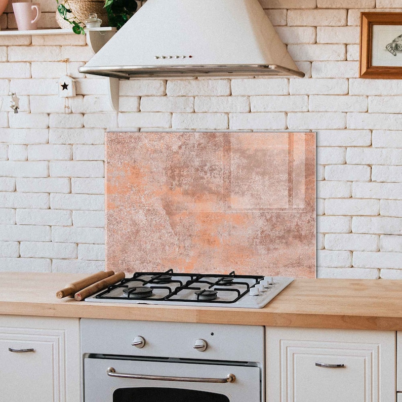 Tempered Glass Stove Backsplash Panel Stove Back Cover - Etsy