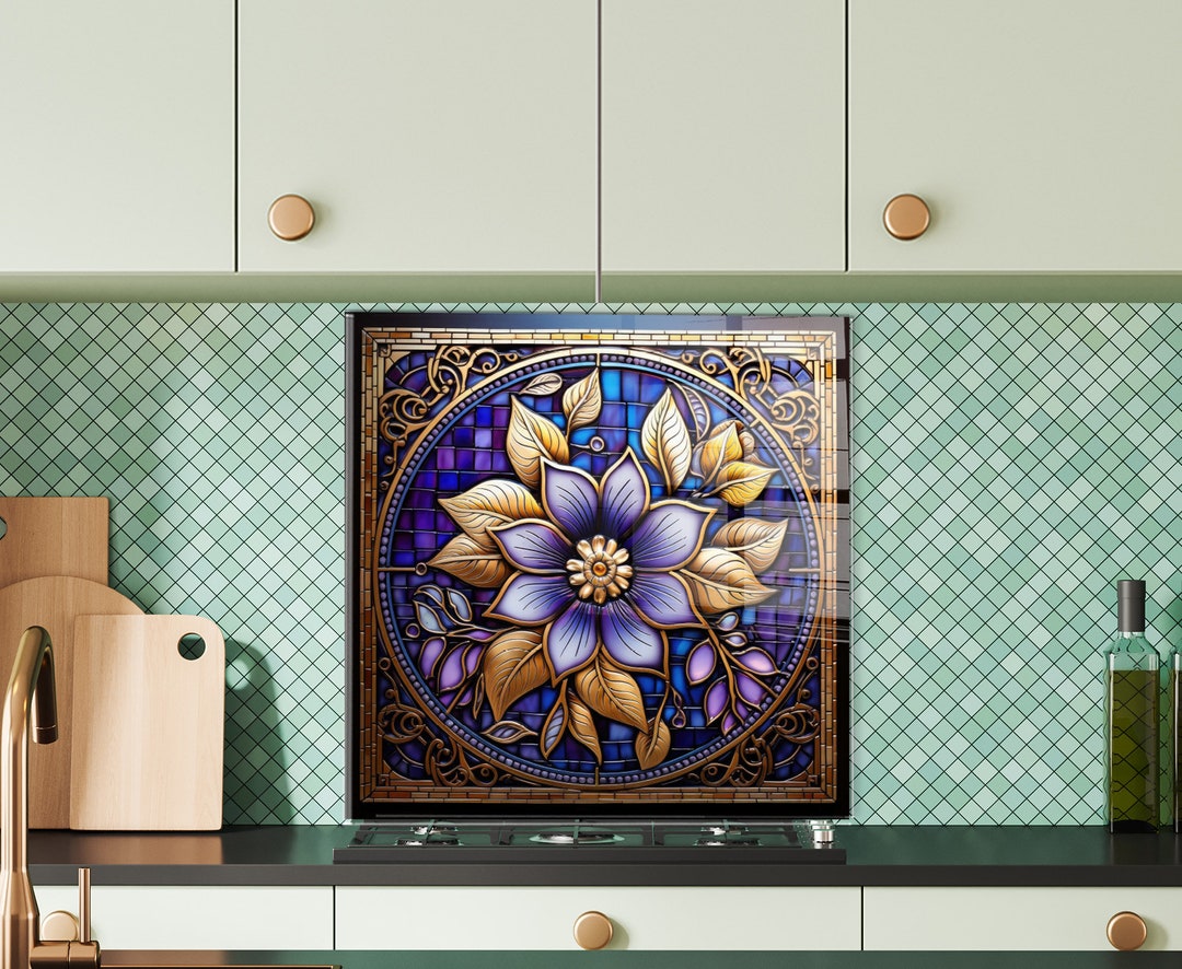 Glass Backsplash, Kitchen Sink Cover, Kitchen Sink Splash Guard ...