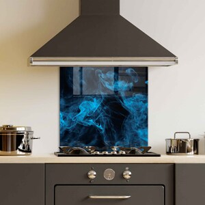 Kitchen Backsplash, Tempered Glass Stove Backsplash Panel, Stove Back ...