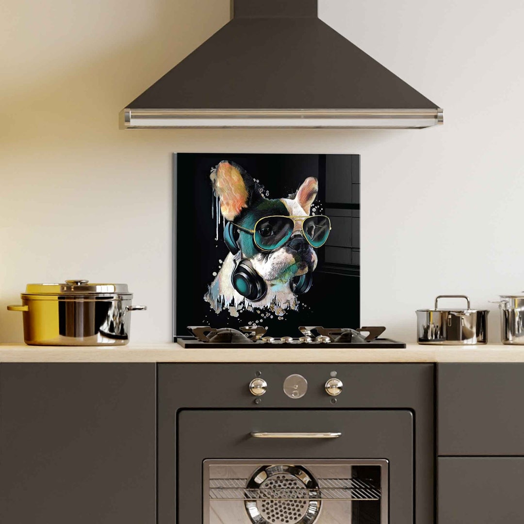 Kitchen Backsplash, Stove Back Cover, Tempered Glass Stove Backsplash ...