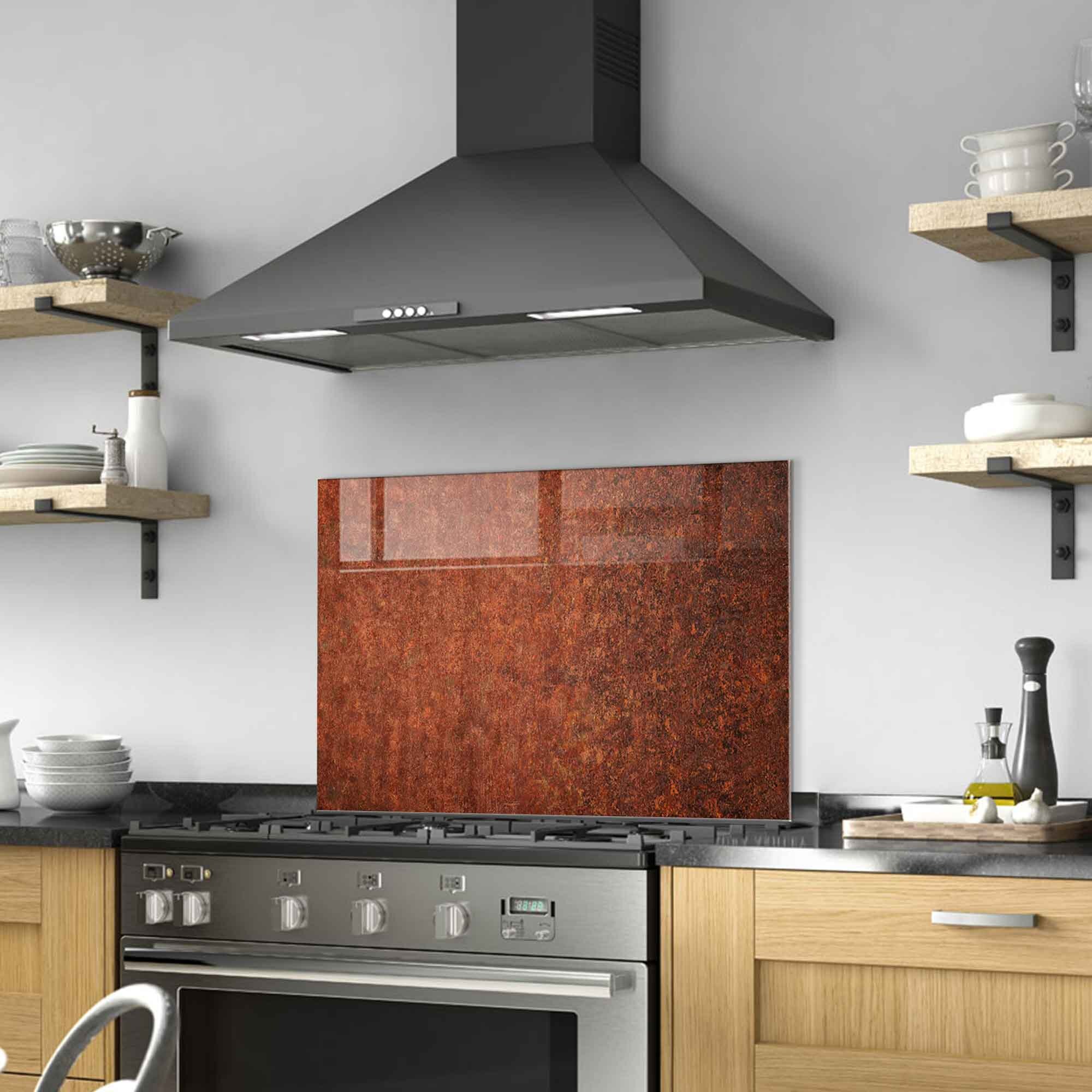 Tempered Glass Stove Backsplash Panel, Stove Back Cover, Kitchen Decor ...