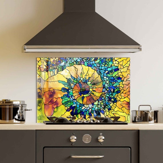 Tempered Glass Backsplash For Kitchen Wall Tempered Glass Kitchen ...