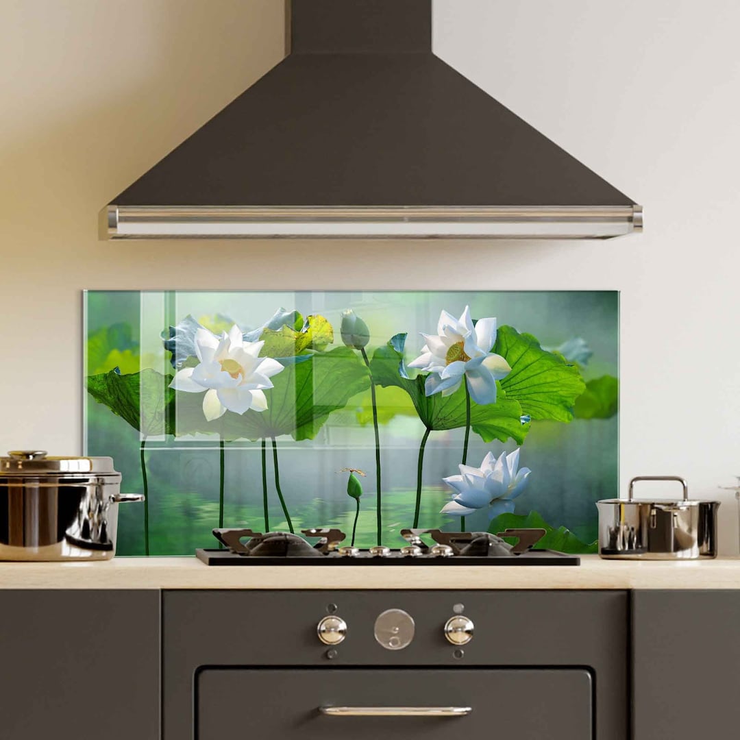 Kitchen Sink Cover, Tempered Glass Kitchen Backsplash, Kitchen Sink ...