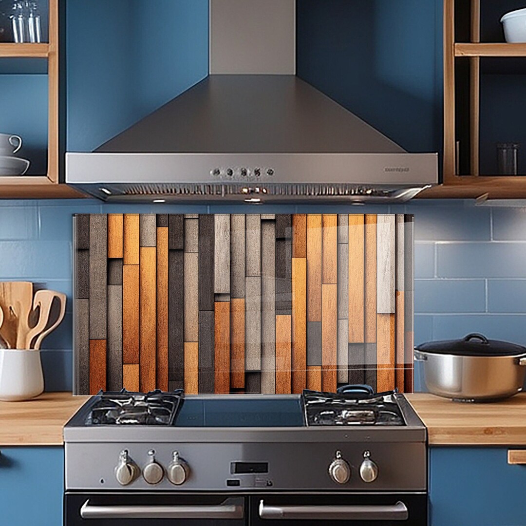 Splashback Glass Tile, Tempered Glass Kitchen Backsplash, Kitchen Sink ...