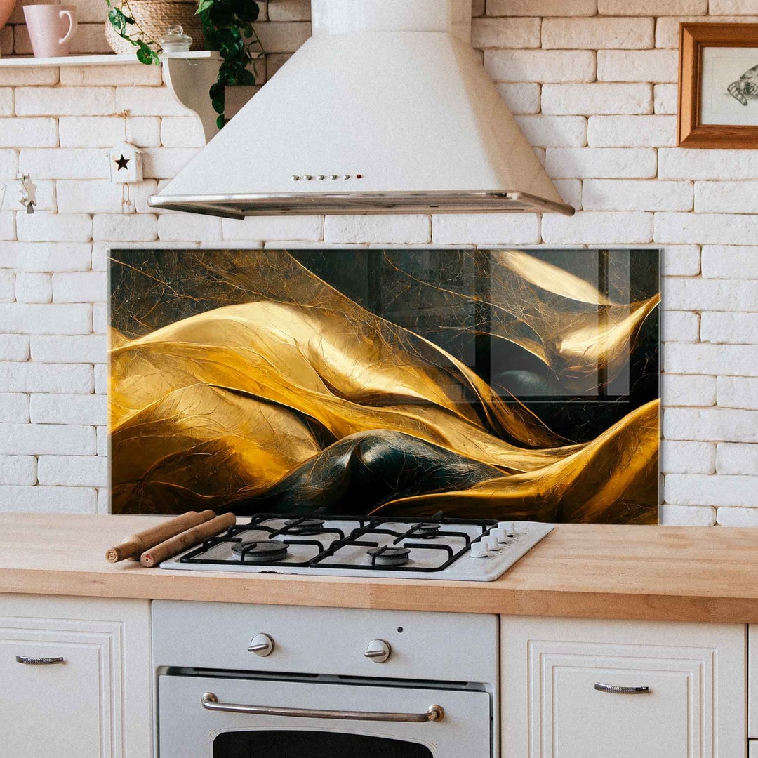Kitchen Sink Splash Guard, Tempered Glass Kitchen Backsplash, Kitchen ...