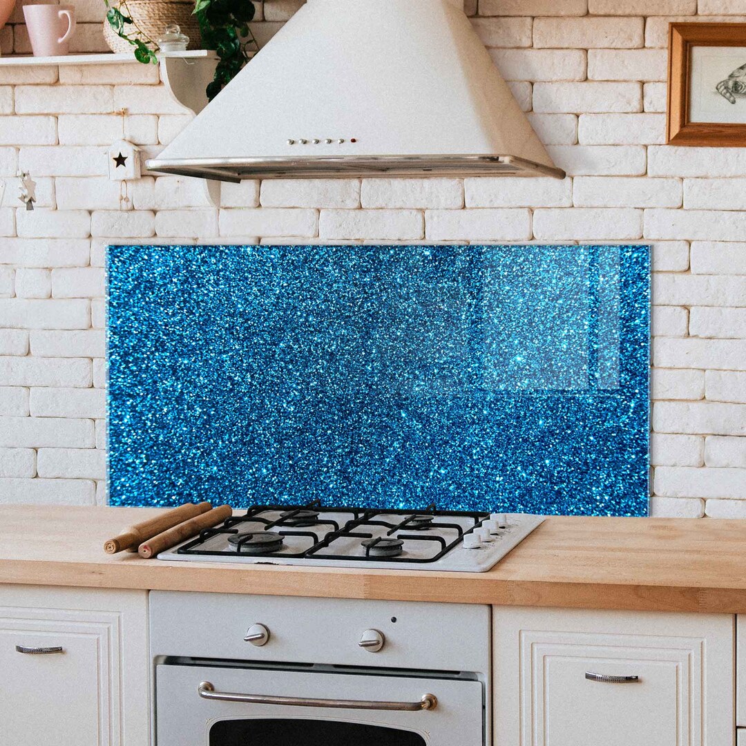 Kitchen Backsplash, Stove Back Cover, Tempered Glass Wall Art, Stove ...
