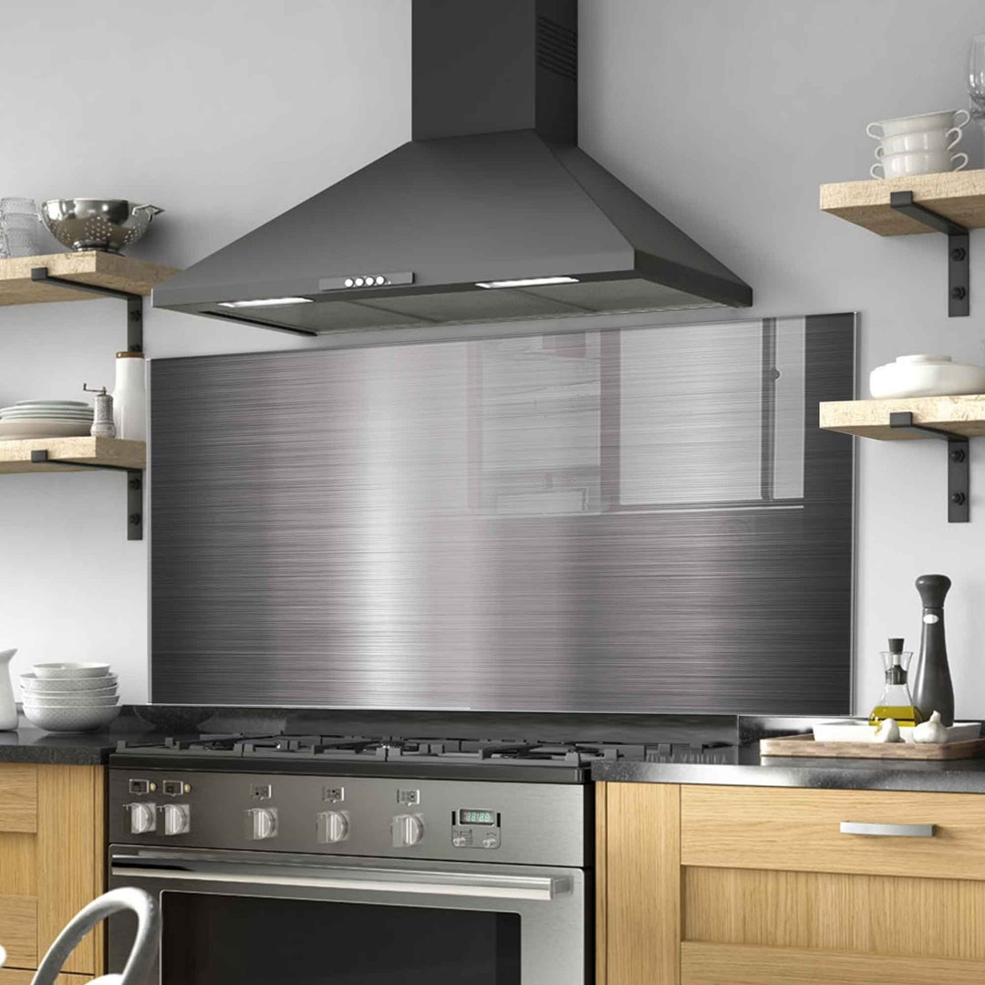 Tempered Glass Stove Backsplash Panel, Stove Back Cover, Kitchen Decor ...