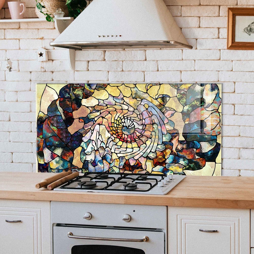 Kitchen Backsplash, Stove Back Cover, Stove Top Cover, Kitchen Decor ...