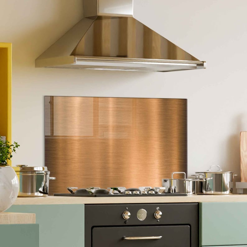 Tempered Glass Stove Backsplash Panel Stove Back Cover - Etsy