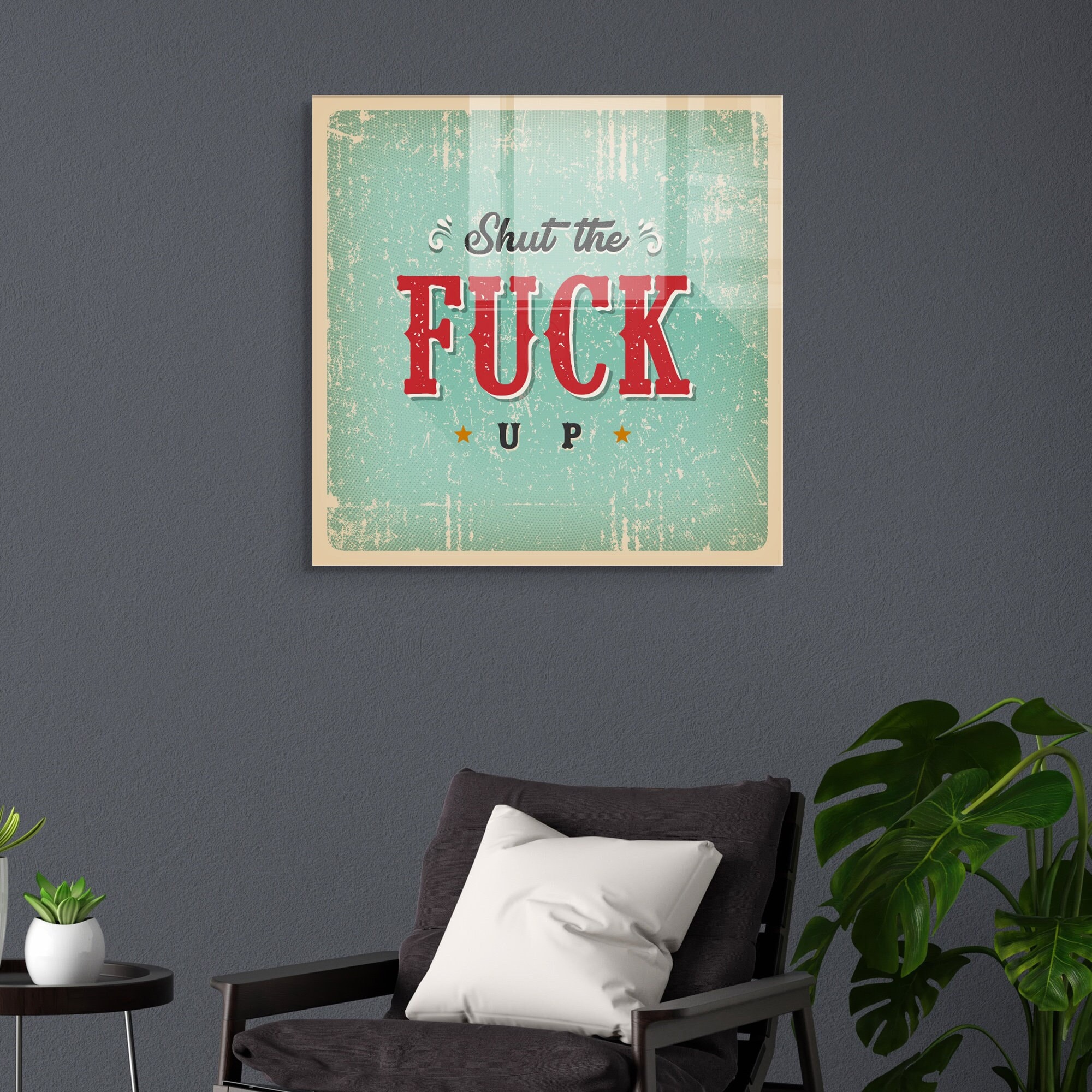 Funny Decor, Funny Quotes Wall Art, Extra Large Wall Art, Decor for ...