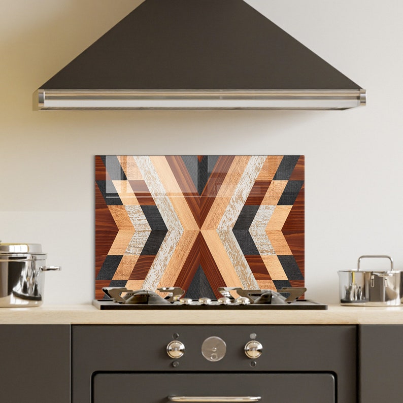 Tempered Glass Stove Backsplash Panel Stove Back Cover - Etsy Hong Kong