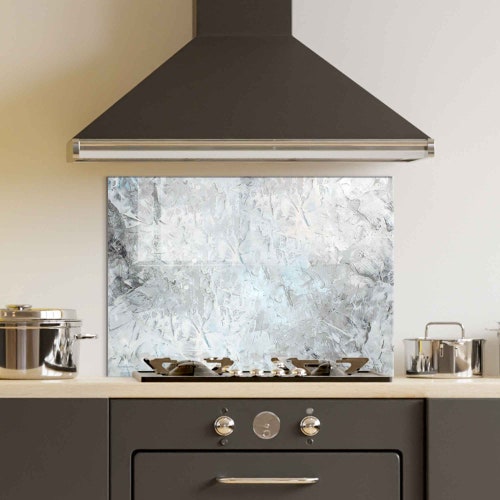 Tempered Glass Stove Backsplash Panel Stove Back Cover - Etsy