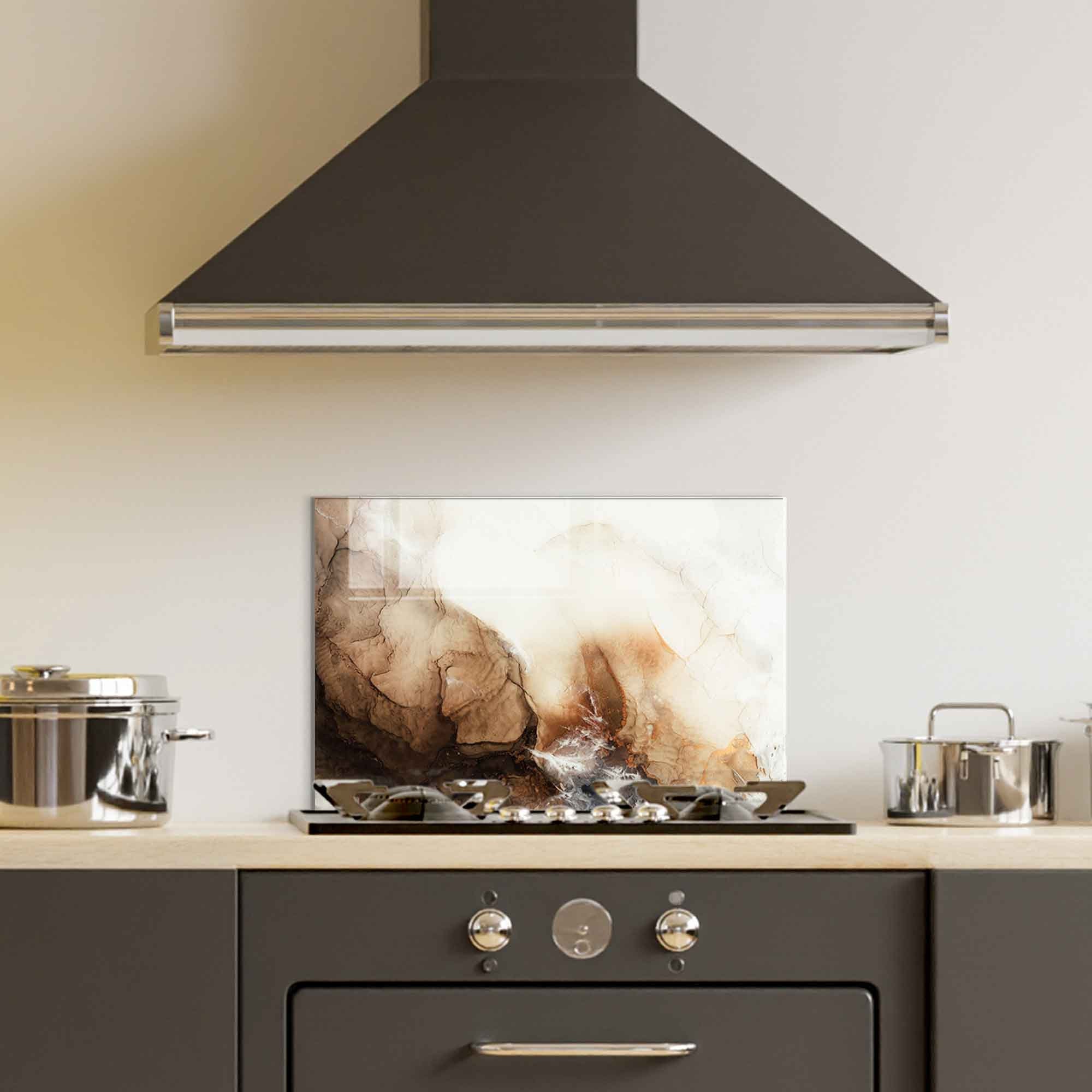 Tempered Glass Stove Backsplash Panel Stove Back Cover - Etsy