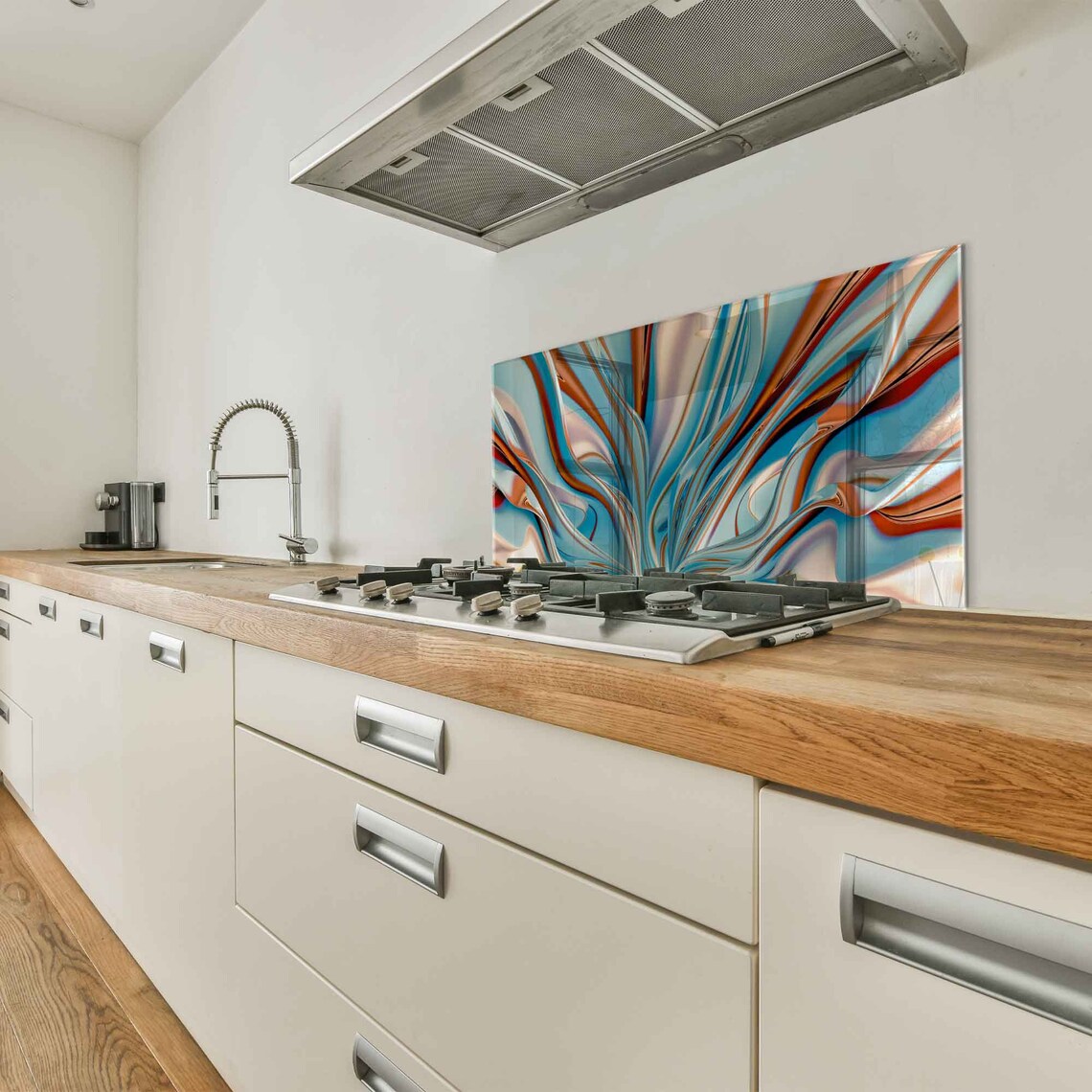 Tempered Glass Kitchen Backsplash, Kitchen Sink Splash Guard, Stove ...