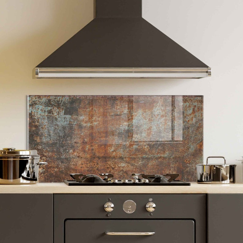 Tempered Glass Stove Backsplash Panel Stove Back Cover - Etsy