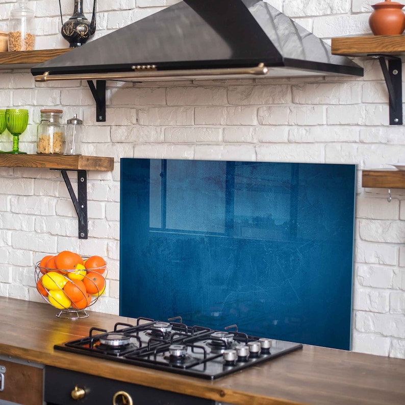 Tempered Glass Stove Backsplash Panel Stove Back Cover - Etsy