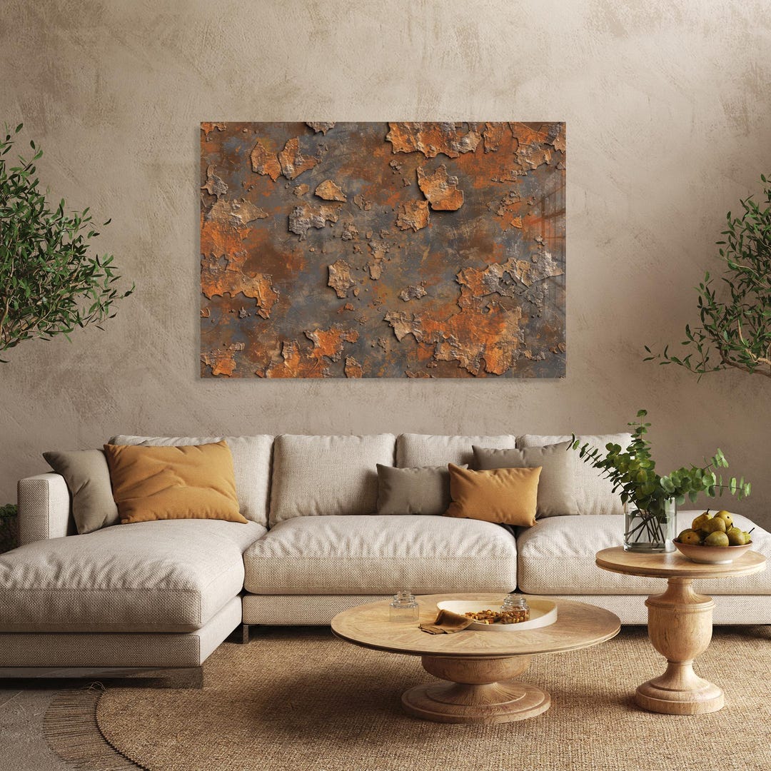 Tempered Glass Wall Art, Extra Large Wall Decor, Living Room Home Decor ...