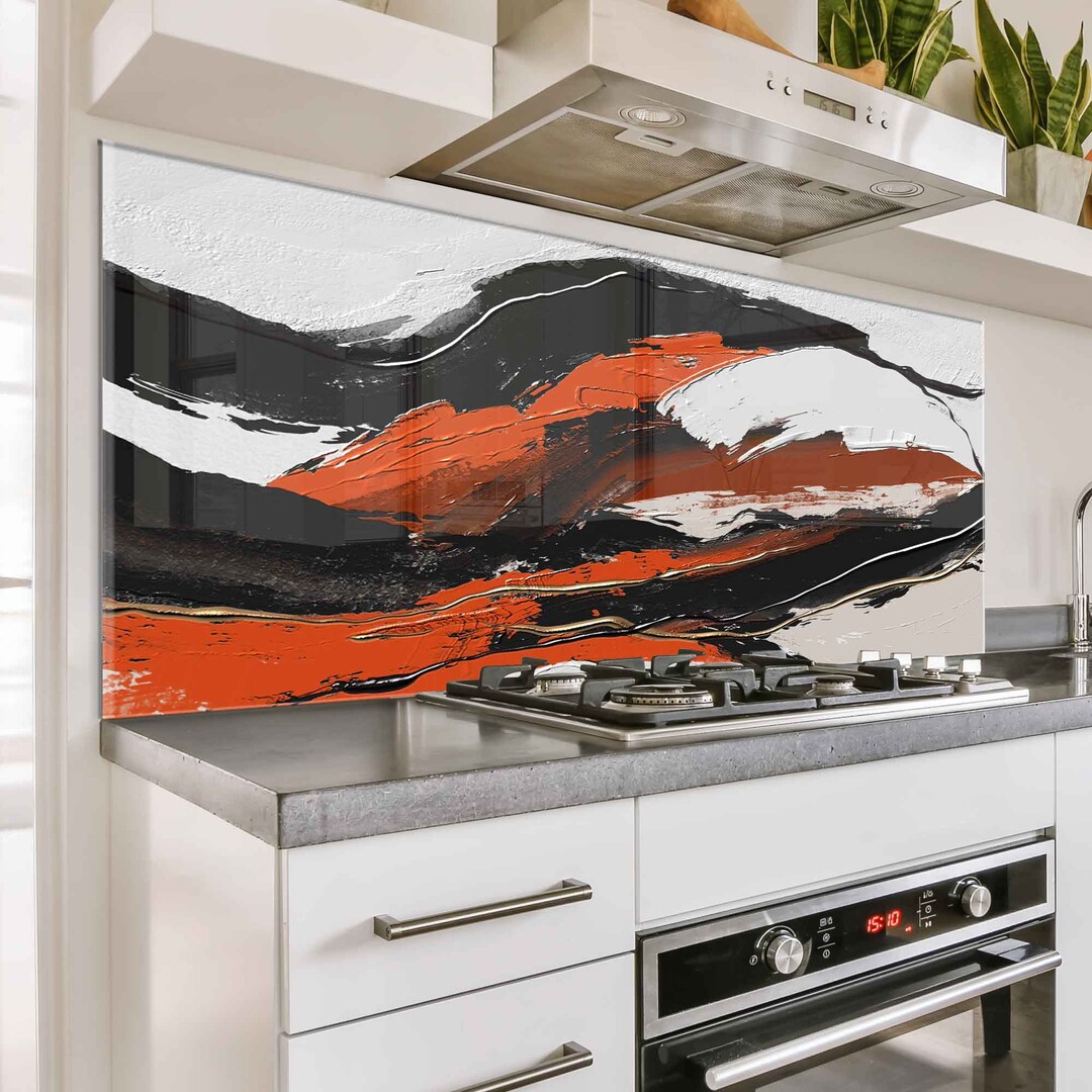 Kitchen Sink Splash Guard, Tempered Glass Kitchen Backsplash Panel ...