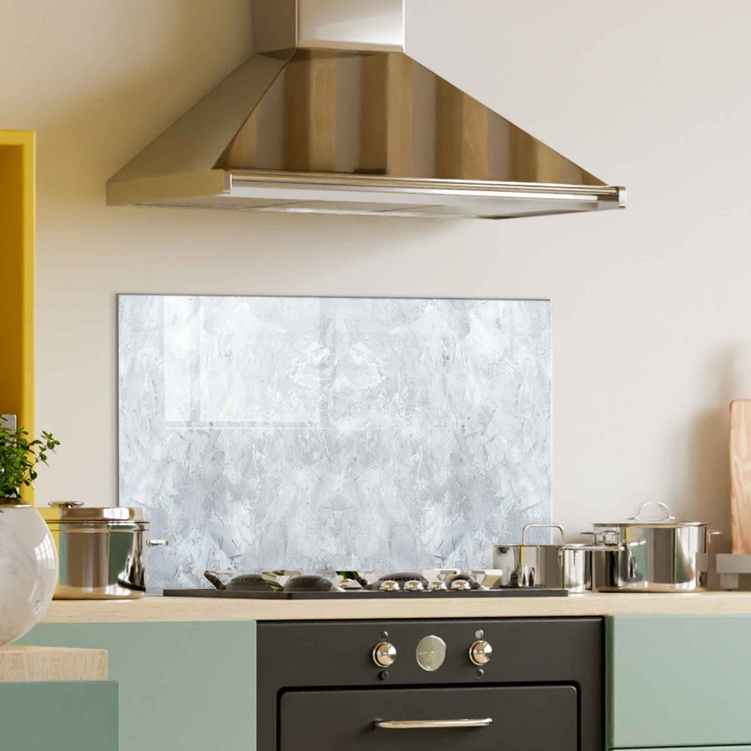 Tempered Glass Stove Backsplash Panel, Stove Back Cover, Kitchen Decor ...