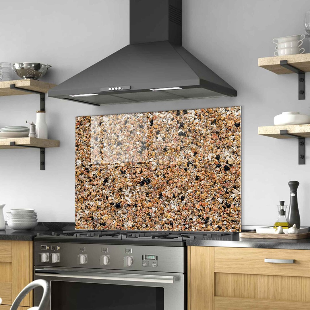 Tempered Glass Stove Backsplash Panel, Stove Back Cover, Kitchen Decor ...