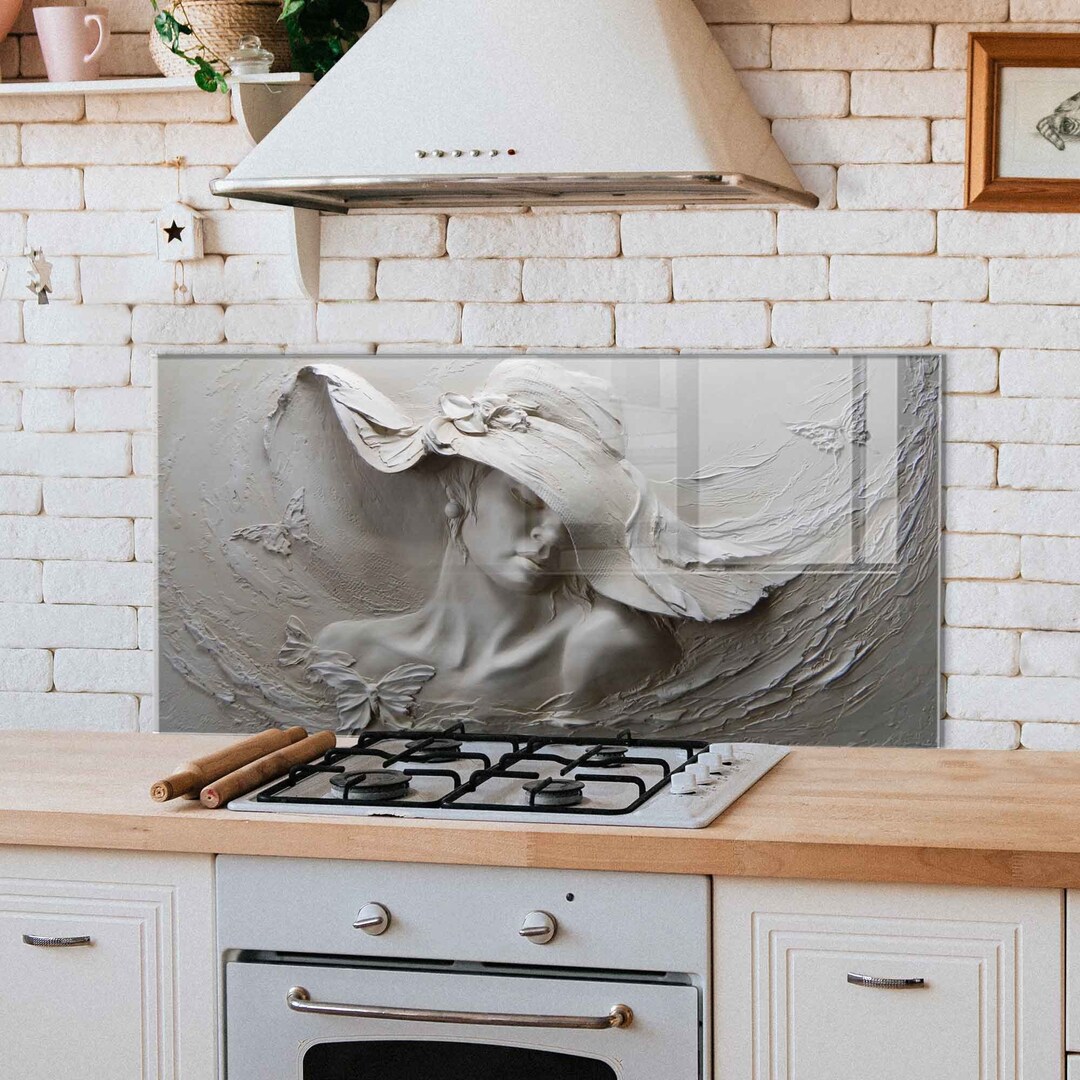 Kitchen Backsplash, Stove Back Cover, Stove Top Cover, Kitchen Decor ...