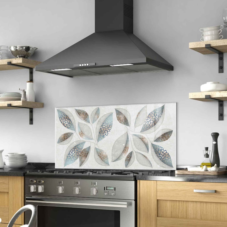 Stove Backsplash Glass Panel Kitchen Wall Decor Stove Top - Etsy