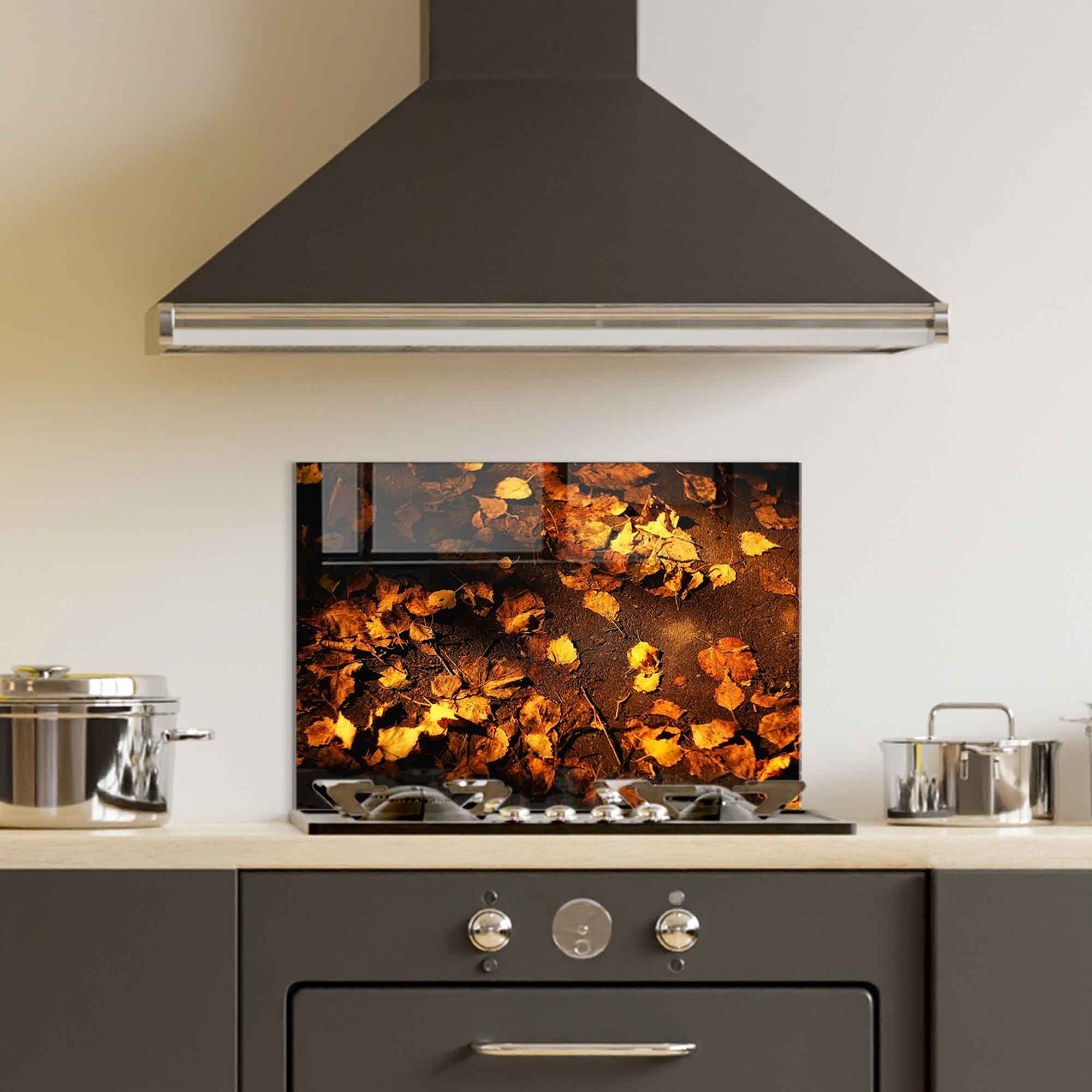 Tempered Glass Stove Backsplash Panel Stove Back Cover - Etsy