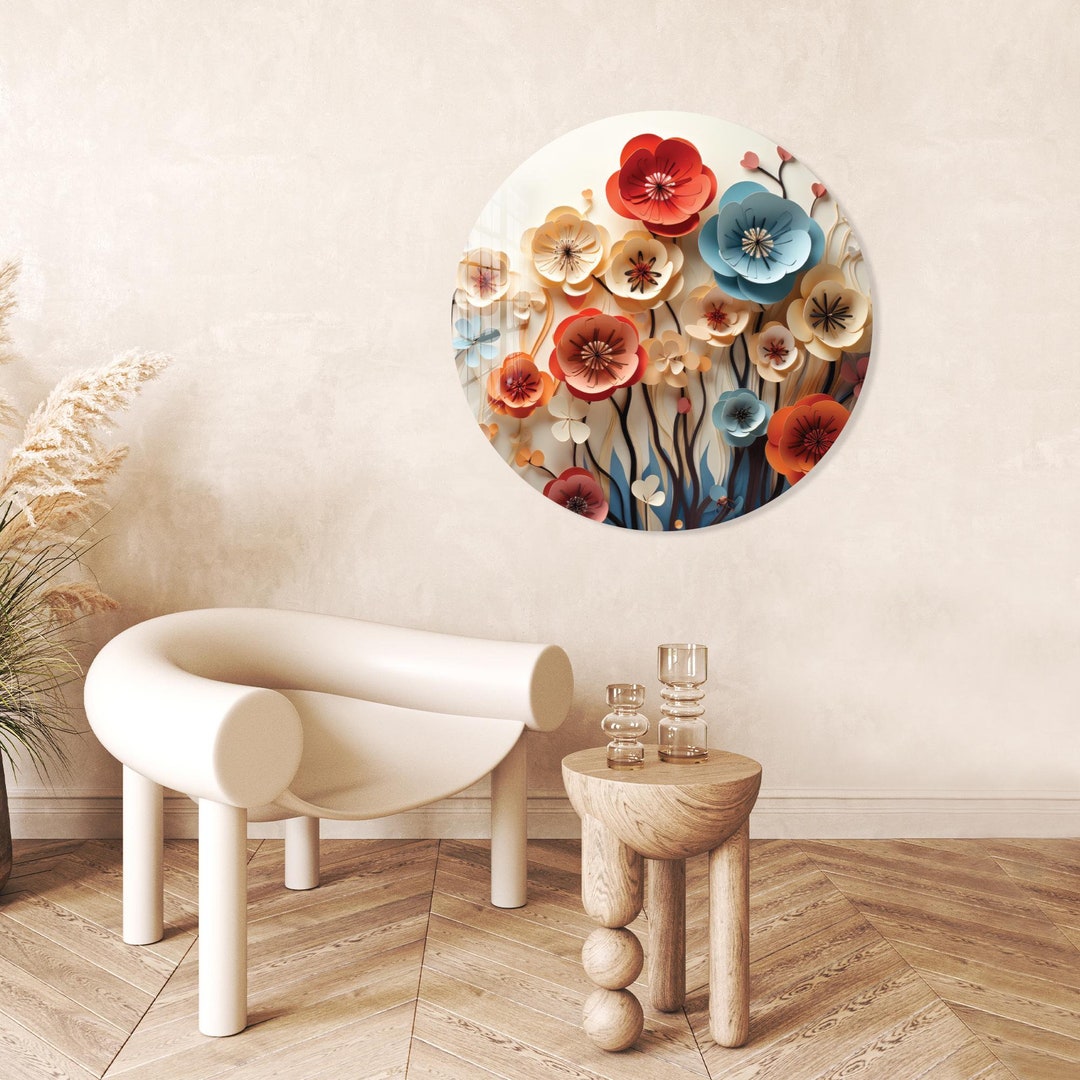 Tempered Glass Wall Art, Extra Large Wall Decor, Living Room Home Decor ...