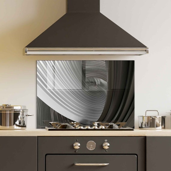 Tempered Glass Stove Backsplash Panel Stove Back Cover - Etsy