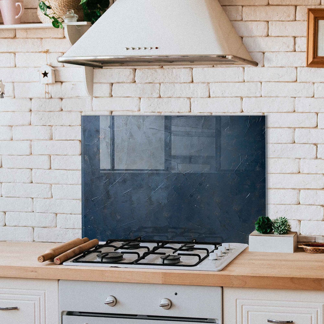 Tempered Glass Stove Backsplash Panel, Stove Back Cover, Kitchen Decor ...
