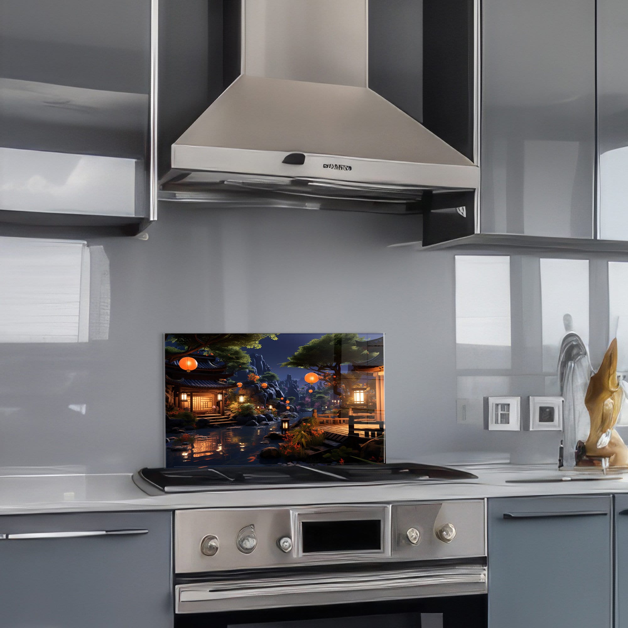 Glass Backsplash, Kitchen Sink Cover, Kitchen Sink Splash Guard ...