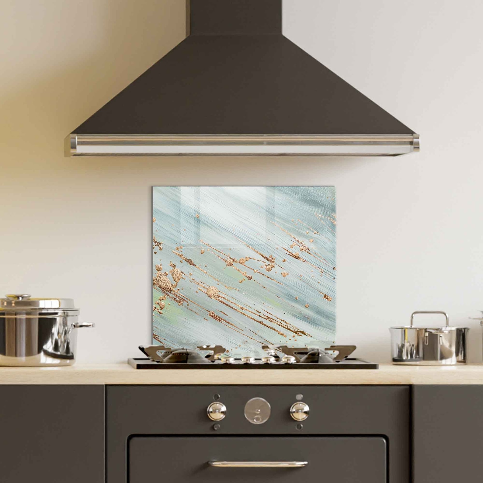 Tempered Glass Stove Backsplash Panel, Stove Back Cover, Kitchen Decor ...