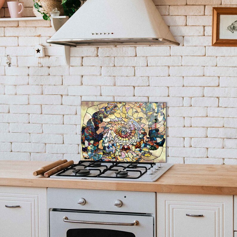 Kitchen Backsplash, Stove Back Cover, Stove Top Cover, Kitchen Decor ...